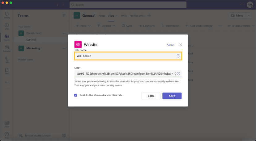 How-to Search Through the Microsoft Teams Built-In Wiki