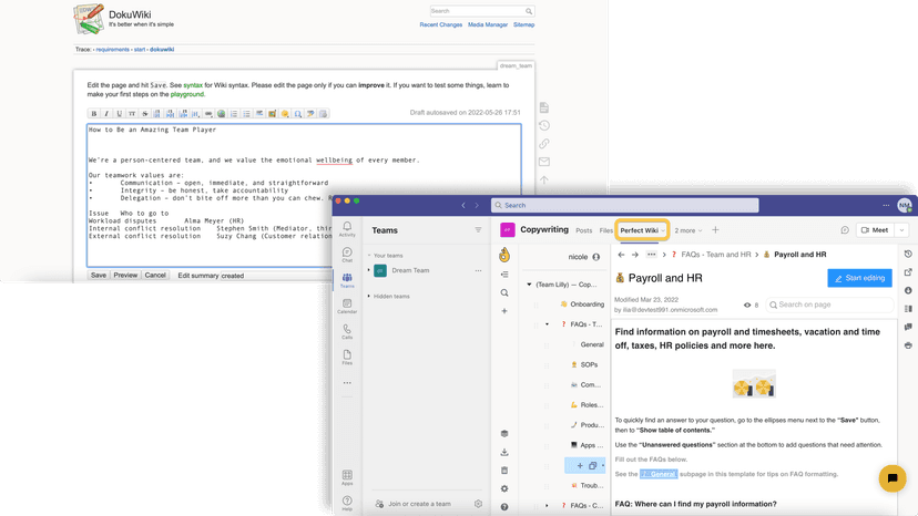 Perfect Wiki vs DokuWiki: Comparing Usability and Features