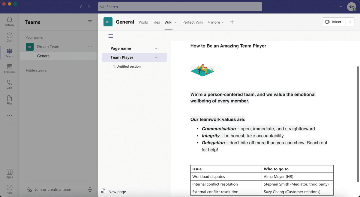 Perfect Wiki vs MS Teams Built-in Wiki: Comparing Features