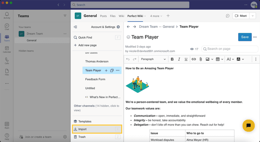 Perfect Wiki vs MS Teams Built-in Wiki: Comparing Features