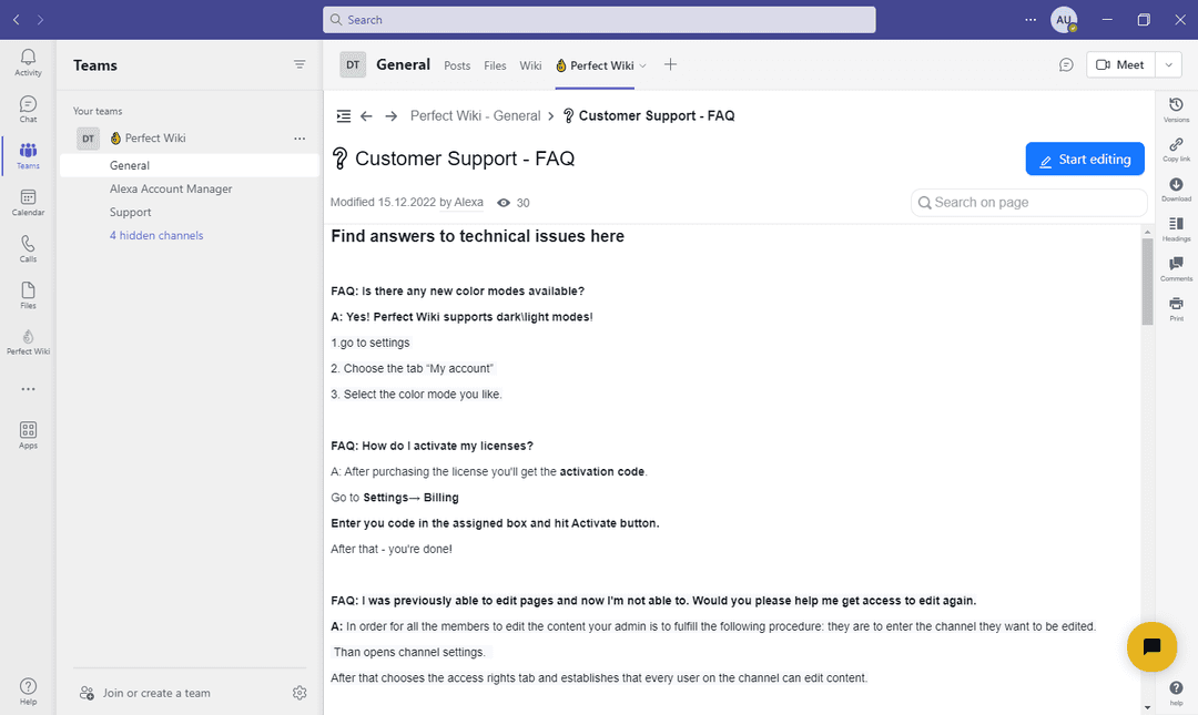 7 quick steps to create a knowledge base in Microsoft Teams