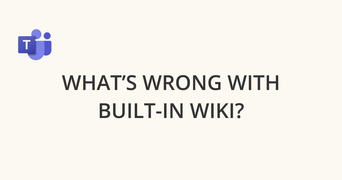 How-to Search Through the Microsoft Teams Built-In Wiki